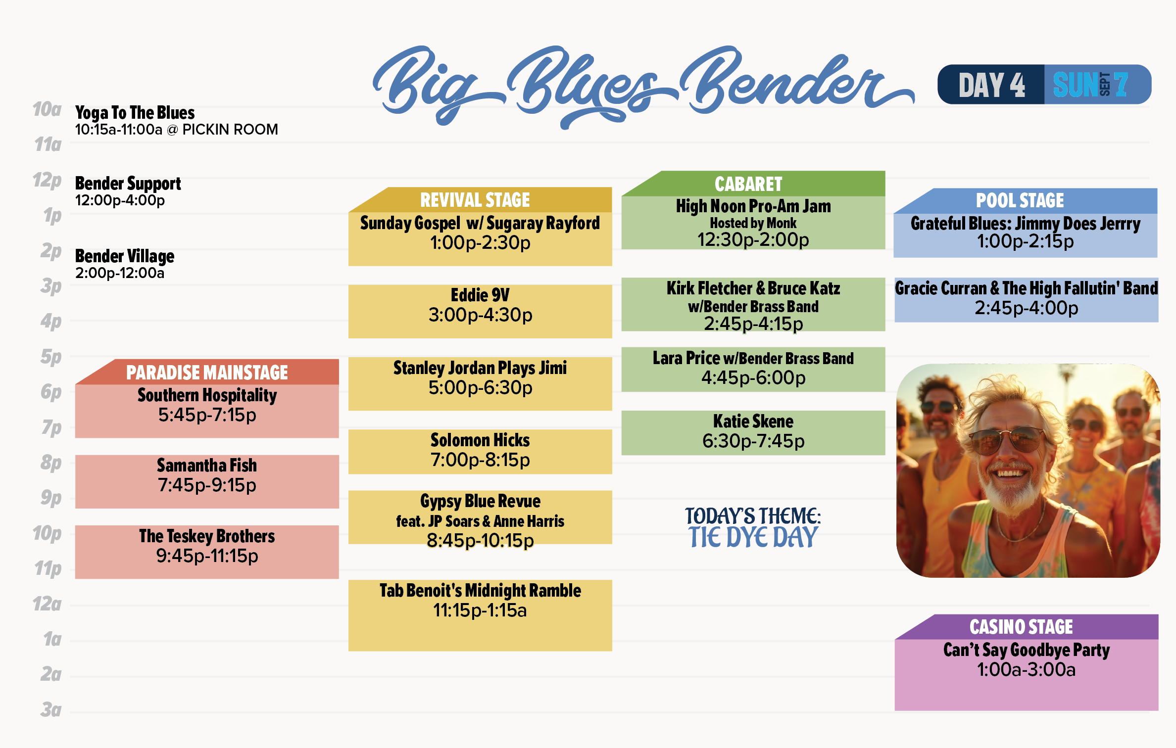 2025 Music Schedule – Big Blues Bender